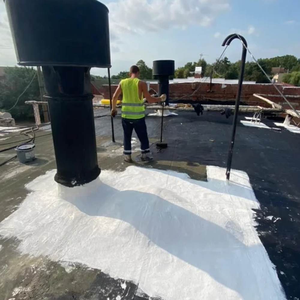 Гидроизоляционная акриловая мастика Elastomeric 710 Base Coat (базовый слой), серая, 20 кг ...